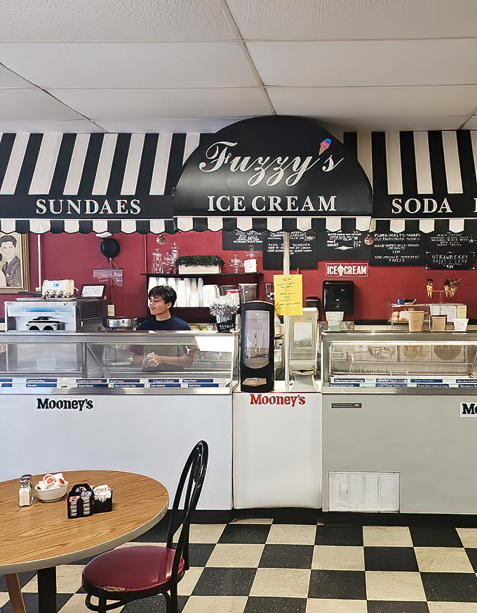 Behind every great diner is a team that knows the difference between serving food and serving memories. The Mooney's ice cream awaits its destiny.