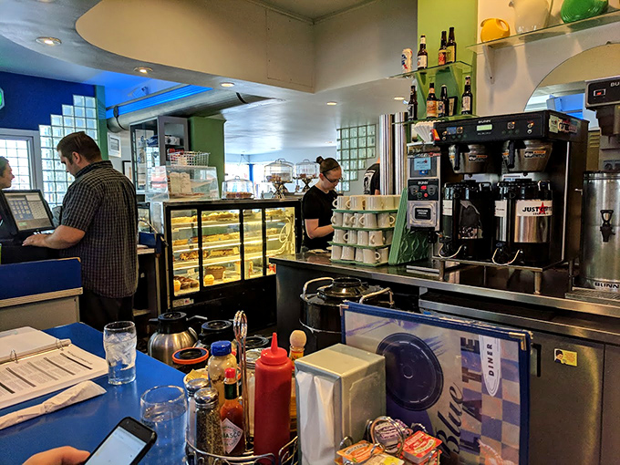 Where coffee is poured and orders are called with the efficiency of a well-rehearsed orchestra. The heart of any great diner.