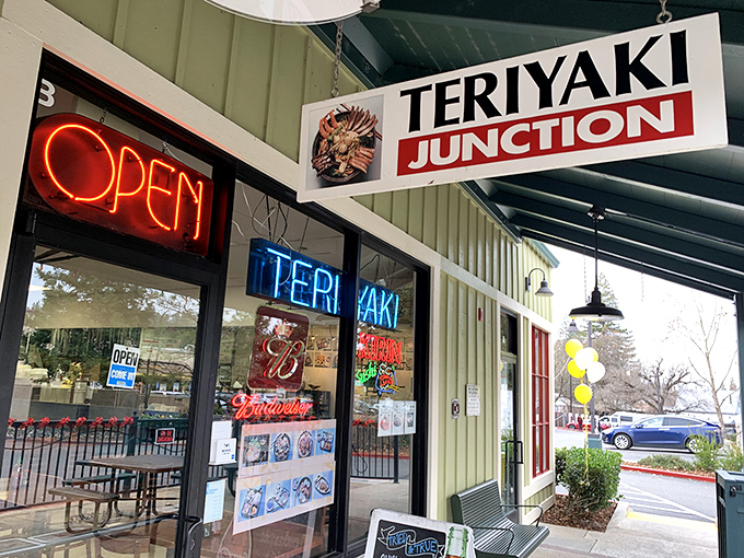 Even teriyaki gets the small-town treatment in Placerville, where neon signs welcome hungry visitors to family-run establishments that remember your name.