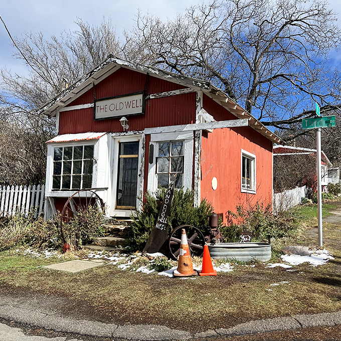The Old Well looks like the setting for a fairy tale where wishes come true, but only if they involve apple-based desserts.