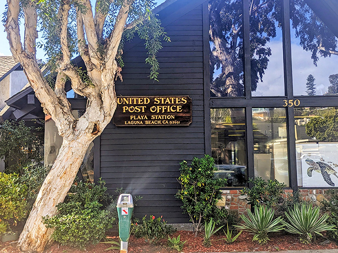 Even Laguna's post office refuses to be boring, sporting the kind of charming design that makes sending a postcard feel like a cultural experience.