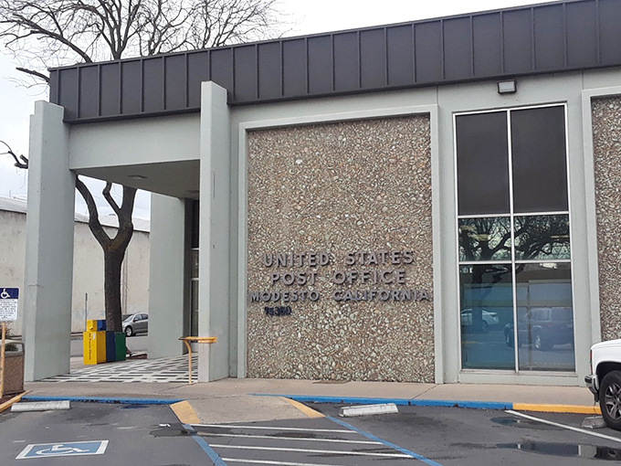The Post Office might not be glamorous, but Modesto's practical amenities ensure retirees have everything they need without the coastal markup.