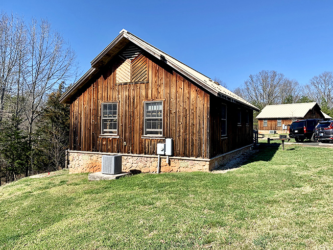 Cabin sweet cabin&mdash;where rustic charm meets weekend comfort. Wood paneling never looked so inviting after a day on the trails.