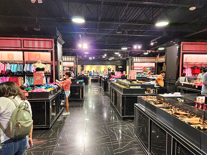 Victoria's Secret in all its pink-hued glory &ndash; where shopping bags are badges of honor and everyone pretends they're just buying loungewear.