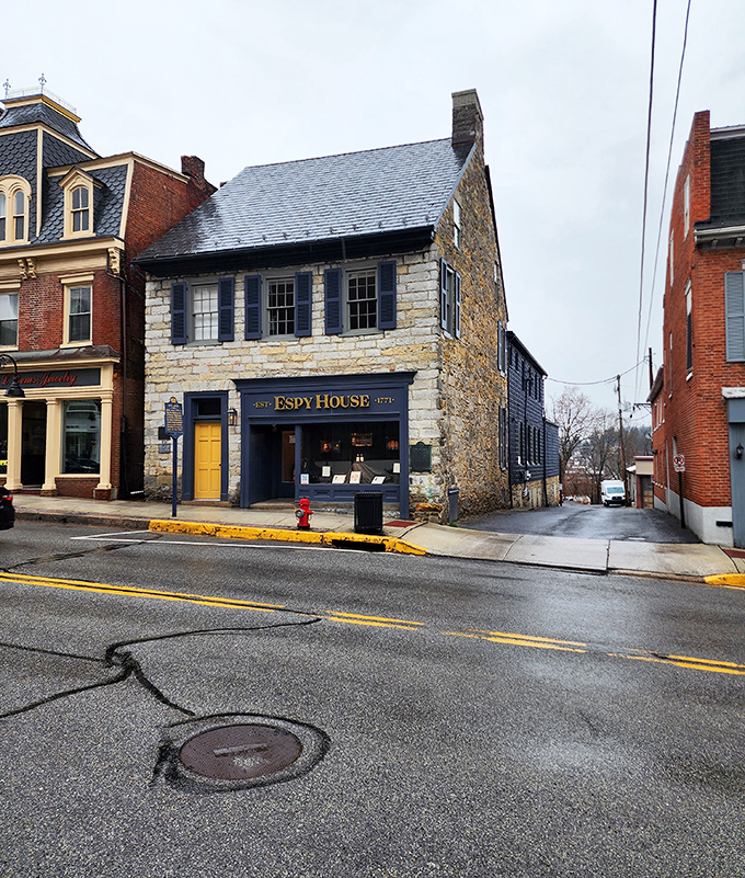 The Espy House stands as Bedford's direct connection to George Washington and the Whiskey Rebellion—history you can actually touch.