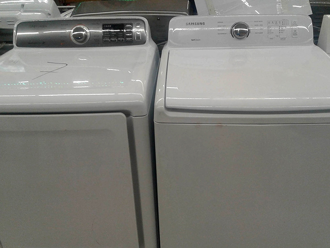 Brand-name appliances at discount prices make laundry day feel less like a chore, more celebration.