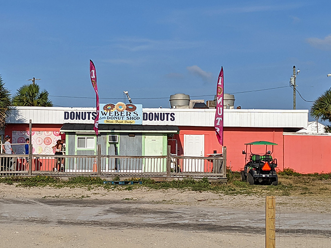 Weber's Donut Shop proves that paradise tastes like fresh-made pastries enjoyed with sand between your toes and salt in the air.