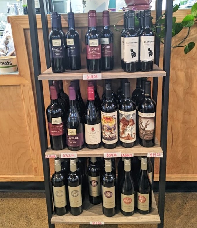 A wine selection that doesn't overwhelm but offers just enough choice to complement whatever oceanic delight lands on your plate.