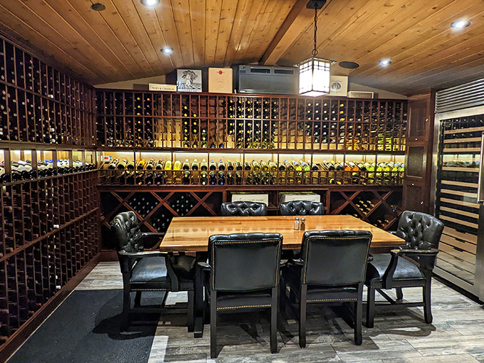 Not all treasure rooms contain gold&mdash;some, like this private wine cellar, house liquid rubies and aged grape diamonds waiting to be discovered.