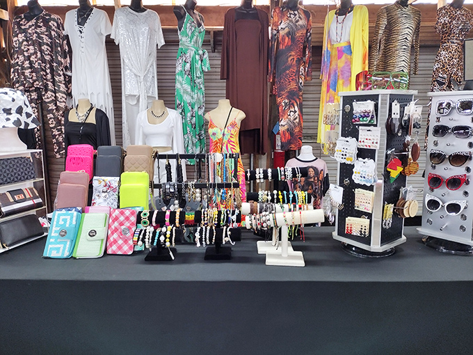 Fashion finds that won't break the bank! From sundresses to statement jewelry, this booth proves style doesn't need a Fifth Avenue address or price tag.