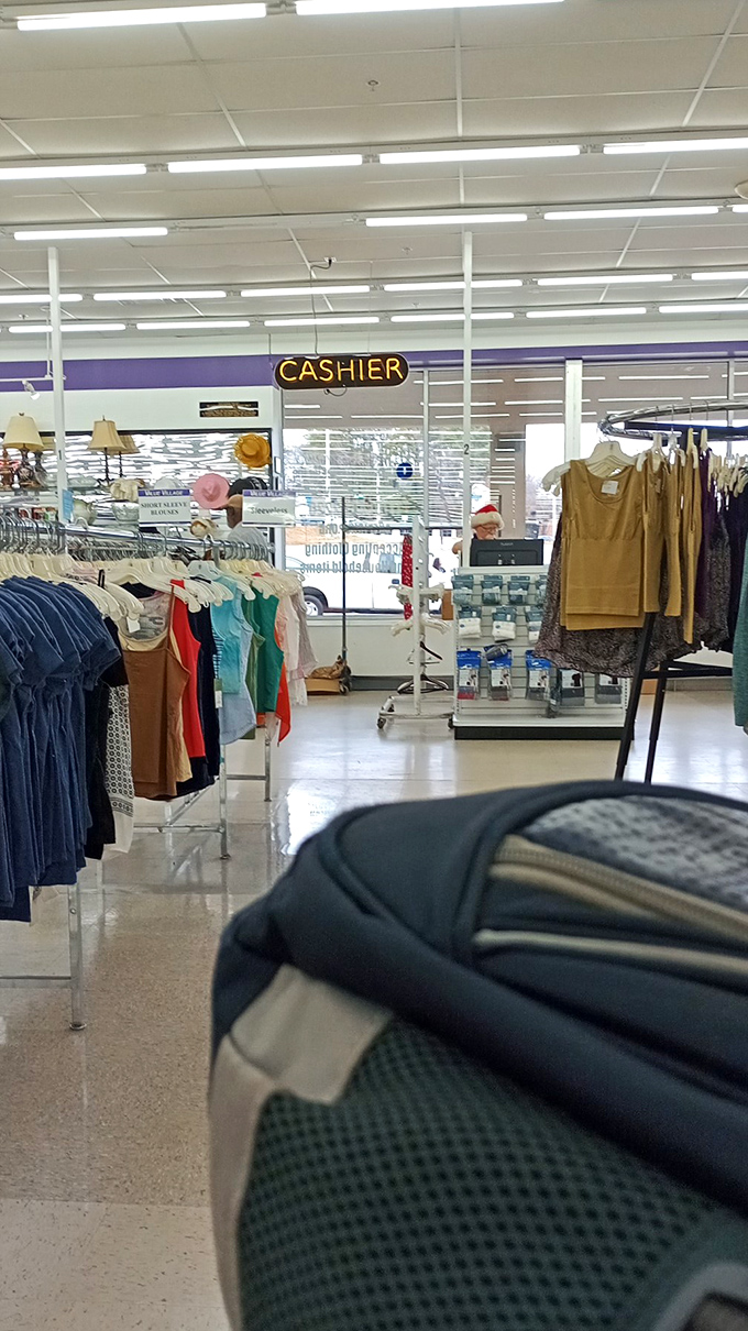 The cashier area: the final gateway between browsing and ownership. Where "maybe" transforms into "mine" with a satisfying beep.