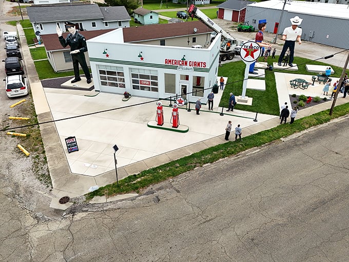 A bird's eye view of the museum shows how these giants dominate the landscape, just as they've dominated the imagination of American travelers for decades.