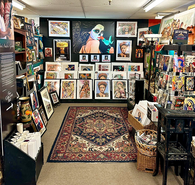 Art that ranges from kitschy to captivating creates a gallery where Warhol would feel right at home among the eclectic treasures.