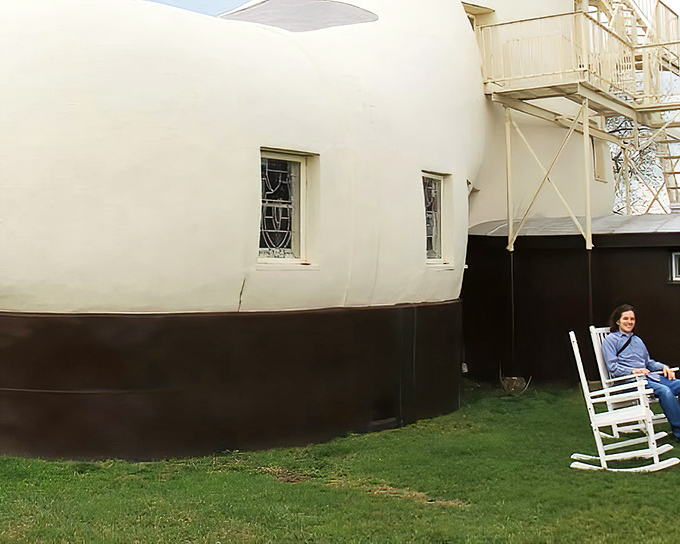 The back reveals structural details that would make any cobbler weep with joy or confusion.