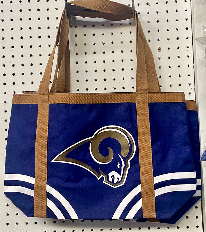 Sports fan alert! This Rams tote isn't just carrying groceries&mdash;it's carrying team spirit from someone's closet straight to yours.