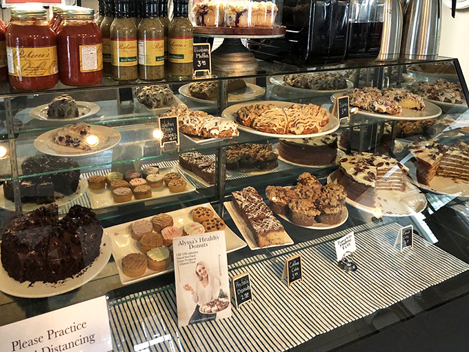 The display case that's responsible for countless diet resolutions being abandoned &ndash; each treat more tempting than the last.