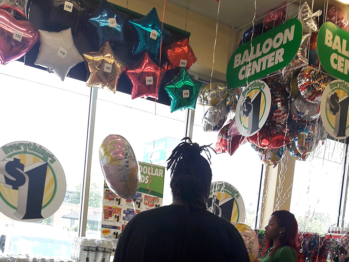 Celebration central! The balloon section offers floating festivities for everything from birthdays to graduations to "just because" moments.