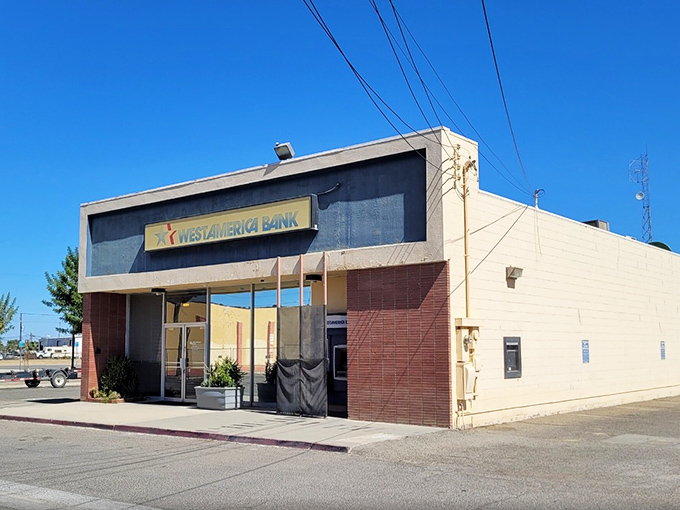 West America Bank provides essential financial services in a no-frills building that perfectly captures Huron's practical, unpretentious character.