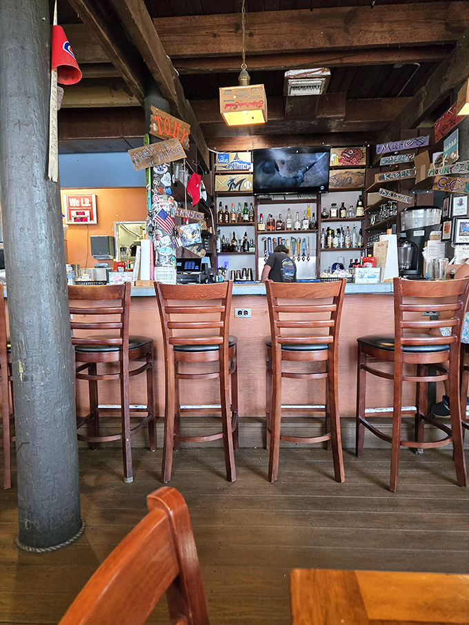 A bar that invites you to pull up a stool and stay awhile – where strangers become friends over stories and seafood.
