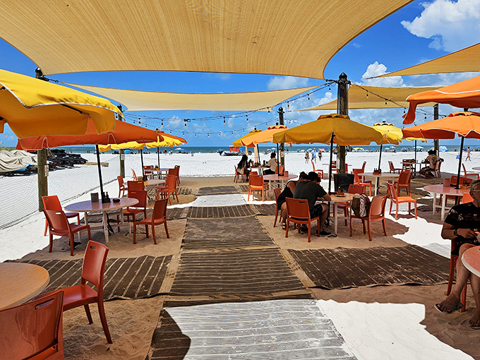 Beach-front dining where every table comes with a million-dollar view that somehow makes the seafood taste even better.