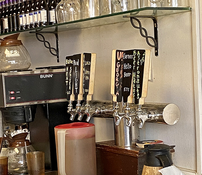 Craft beer on tap completes the experience. These local brews are the perfect companions to cut through all that glorious cheese you're about to consume.