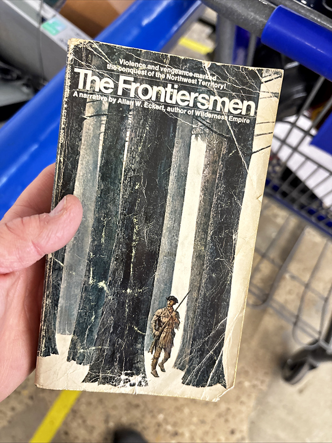 "The Frontiersmen" &ndash; a literary adventure waiting to be discovered for less than a cup of coffee. Used books: where stories get second chances.