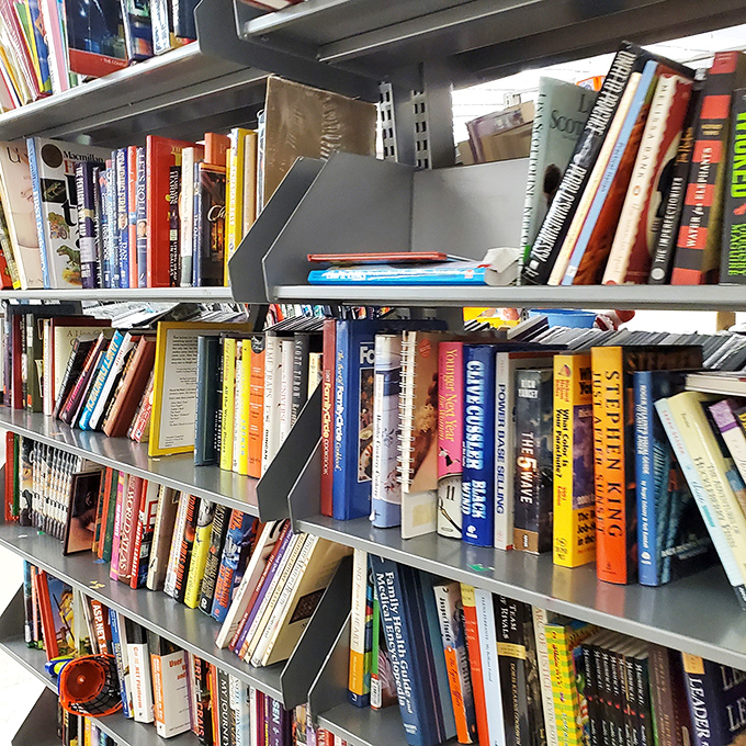 Books waiting to transport you anywhere, all for less than a fancy coffee drink.