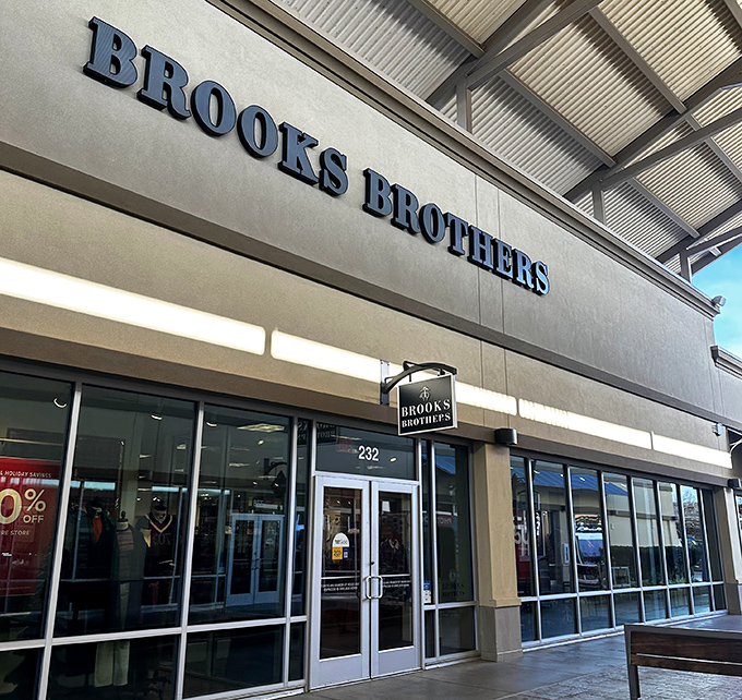 Brooks Brothers: transforming regular shoppers into distinguished gentlemen since long before casual Friday was a thing.