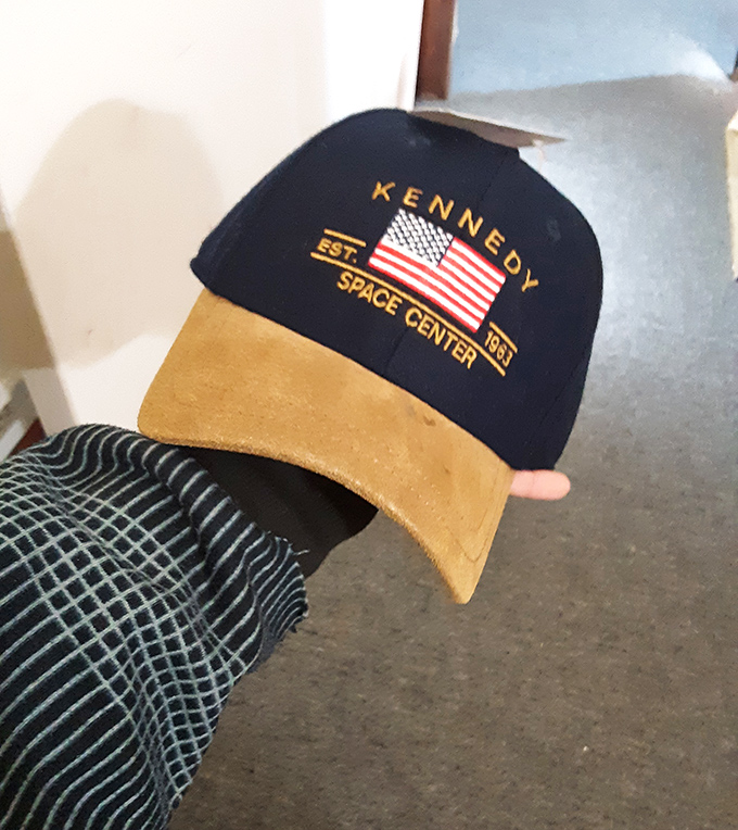 A Kennedy Space Center cap that's traveled from Florida to Delaware—one small step for fashion, one giant leap for your wardrobe.