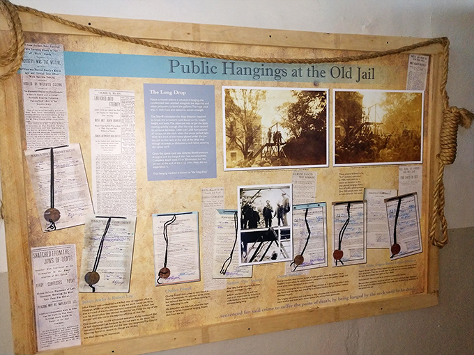 This grim archive of public hangings tells stories that no tourist brochure would feature. History's darkest moments preserved behind glass.