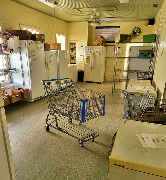 The appliance graveyard, where refrigerators stand in silent formation, waiting for second chances in vacation rentals and college apartments across Florida.