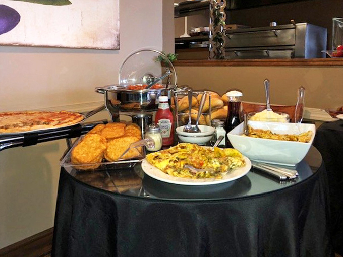 The catering spread&mdash;a family-style feast that says "I care enough to order the good stuff" for your next office party.