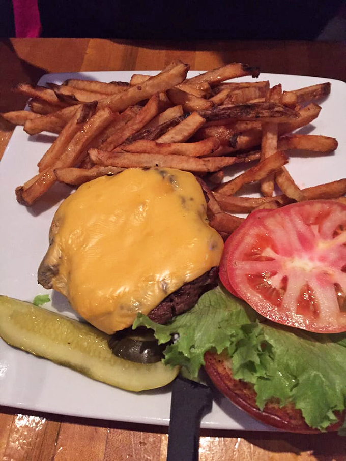 This cheeseburger doesn't mess around &ndash; it's serious business wrapped in melted cheese and pure satisfaction.