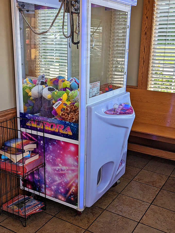 Even the claw machine has Southern charm&mdash;offering plush companions for the ride home when you're too full to talk.