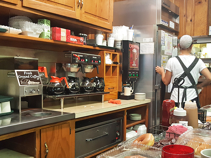 Coffee station that means business&mdash;because pie this good demands a proper caffeine companion. No fancy lattes required.