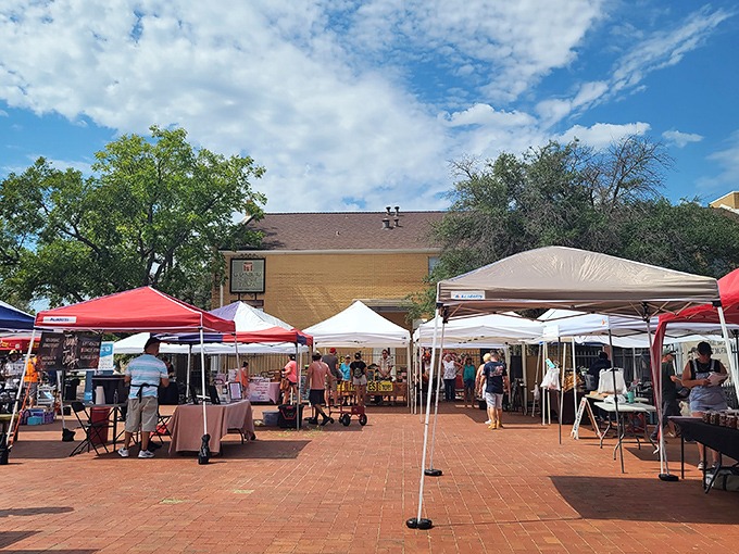 Granbury's community market brings locals and visitors together under Texas skies, where handcrafted treasures await discovery at every turn.