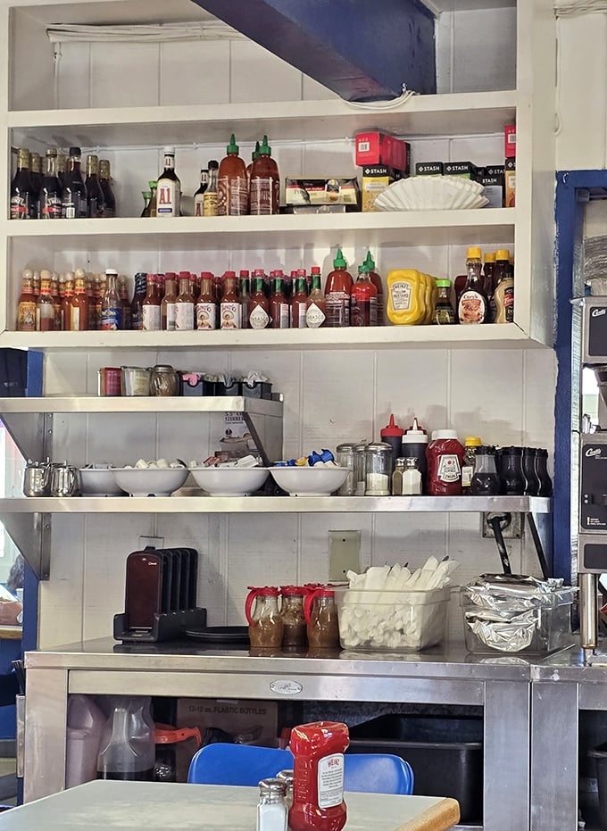 Behind every great breakfast is a meticulously organized condiment station, the unsung hero of flavor customization at your fingertips.
