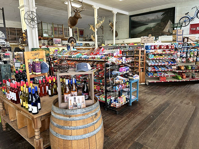 The general store section proves they've thought of everything. Forgot your hiking snacks? Need local wine? Craving European beer? They've got you covered.