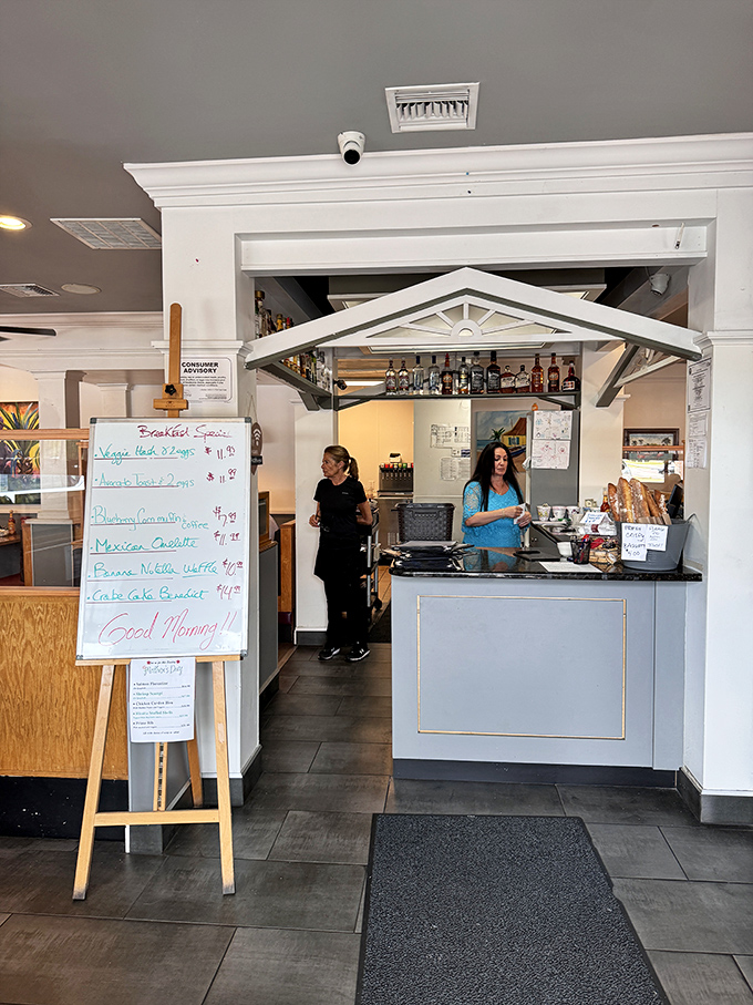 The heart of any great restaurant is its counter area, where staff orchestrate the daily symphony of eggs, pancakes, and smiles.