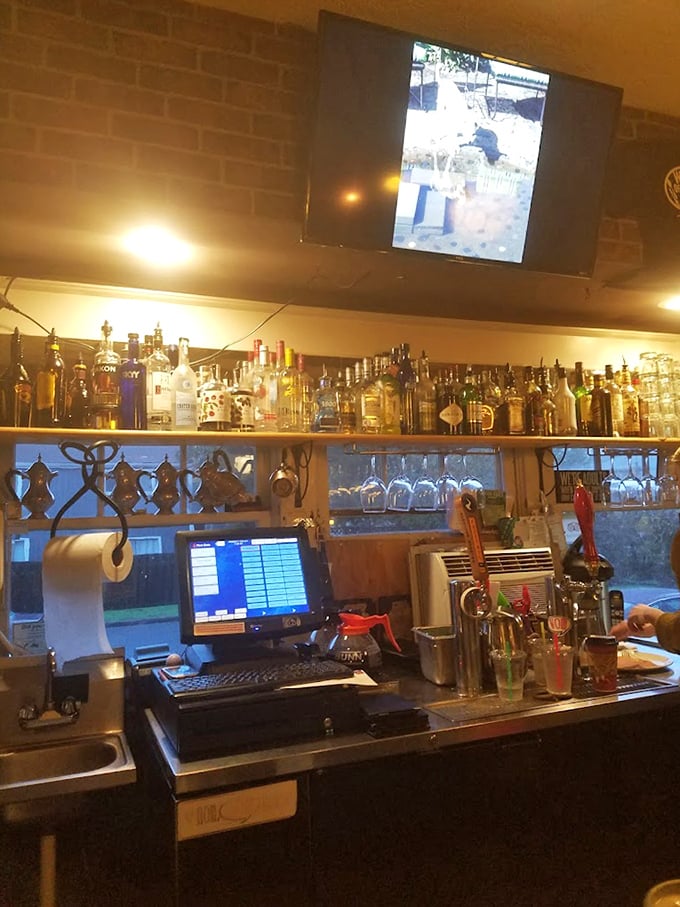 Where breakfast magic happens. Behind this unassuming counter, culinary wizards transform simple ingredients into the stuff of morning legends.