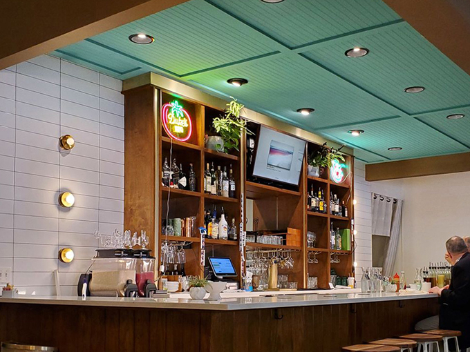 The bar doesn't just serve drinks—it crafts morning cocktails that make "it's five o'clock somewhere" feel like sophisticated advice.