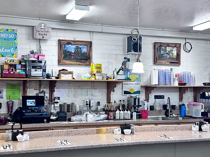 Behind every great diner is a well-organized counter area. The command center where breakfast dreams become reality.