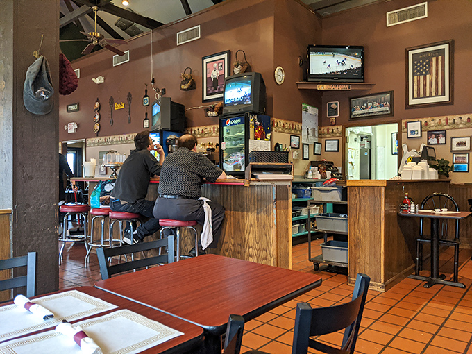 The counter seating area&mdash;where solo diners become regulars and the staff remembers not just your order but your life story.