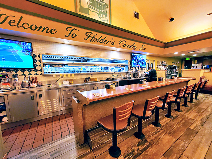 Counter seating where breakfast dreams come true. Watch the kitchen ballet while perched on these front-row seats to deliciousness.