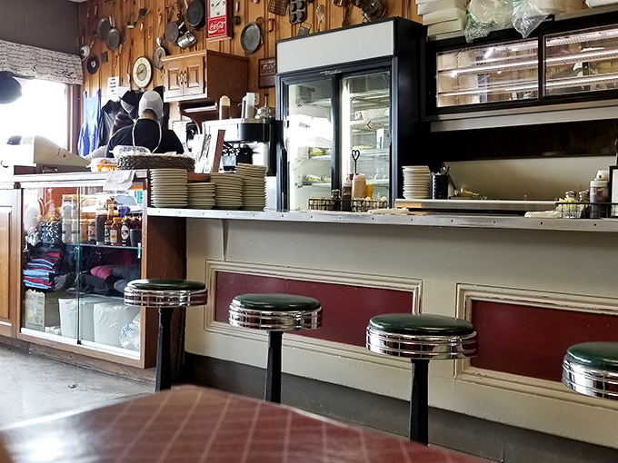 The counter and stools aren't designed by famous architects&mdash;they're engineered by decades of elbows, conversations, and coffee spills into something far more valuable.