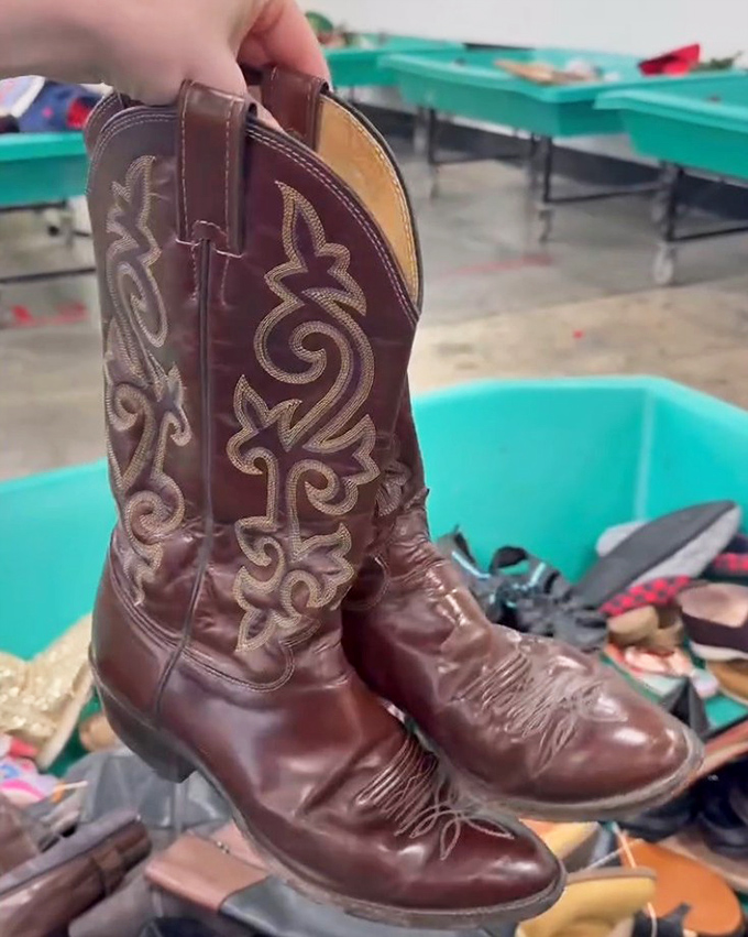 These weathered cowboy boots have stories to tell&mdash;of line dances, rodeos, and possibly a mechanical bull named Tornado.