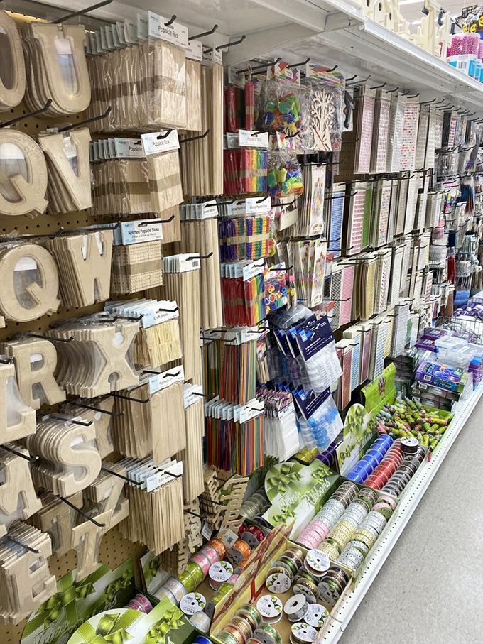 Craft supplies that whisper, "Yes, you could make that Pinterest project," even though we both know the truth.