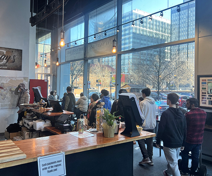 The line forms early at Shay's &ndash; locals and visitors alike gathering for their chance at sandwich nirvana in downtown Philadelphia.