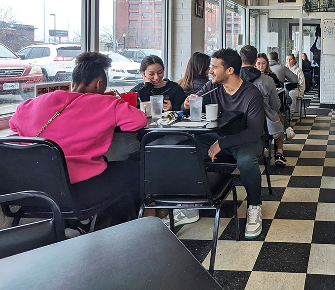 The true measure of any diner isn't its decor but its ability to gather people around tables, creating momentary communities united by coffee and conversation.