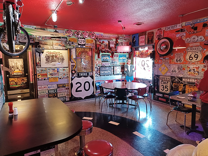 Every inch of wall space tells a story&mdash;mostly about America's love affair with the open road, good food, and collecting absolutely everything.